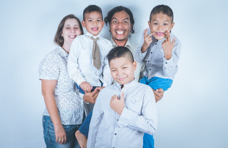 Happy family, adoption stock photo. Image of brother - 77252898