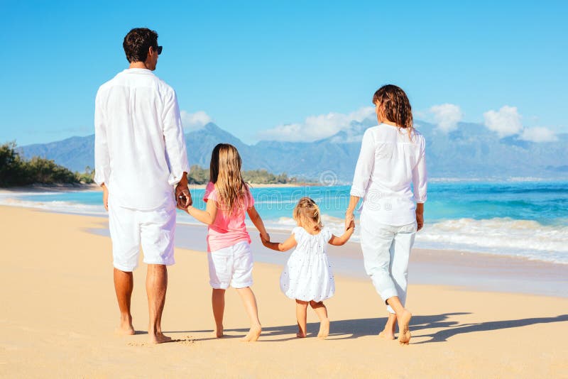 Happy Family at the Beach stock image. Image of happy - 39172951