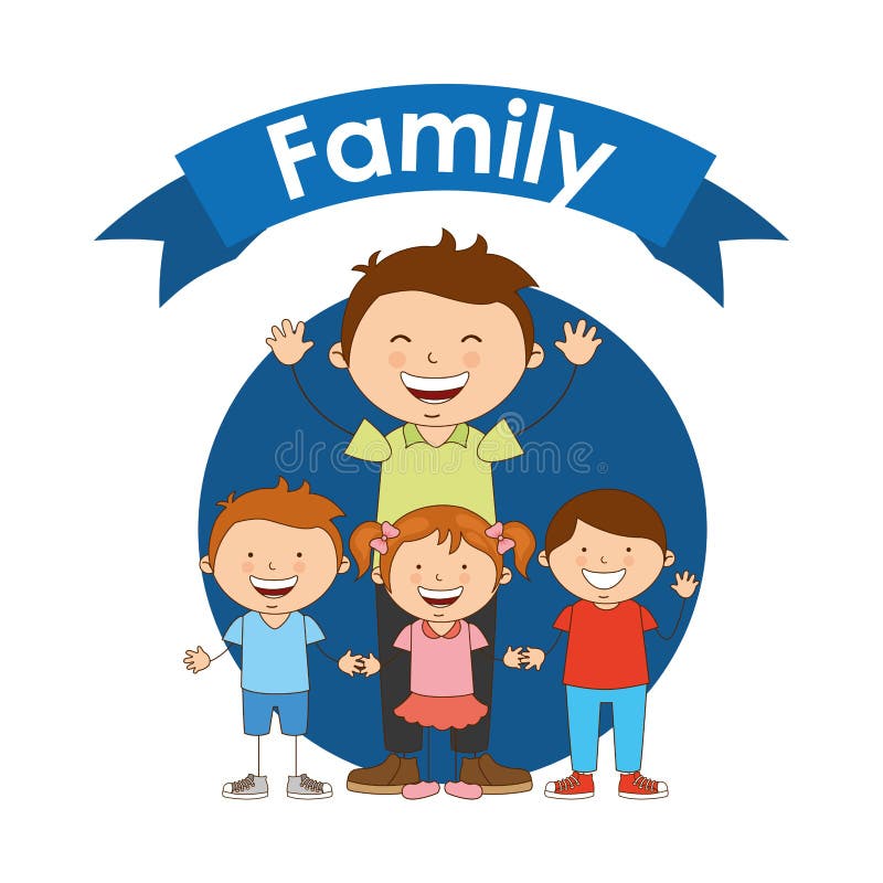 Happy family design stock vector. Illustration of group - 63937902