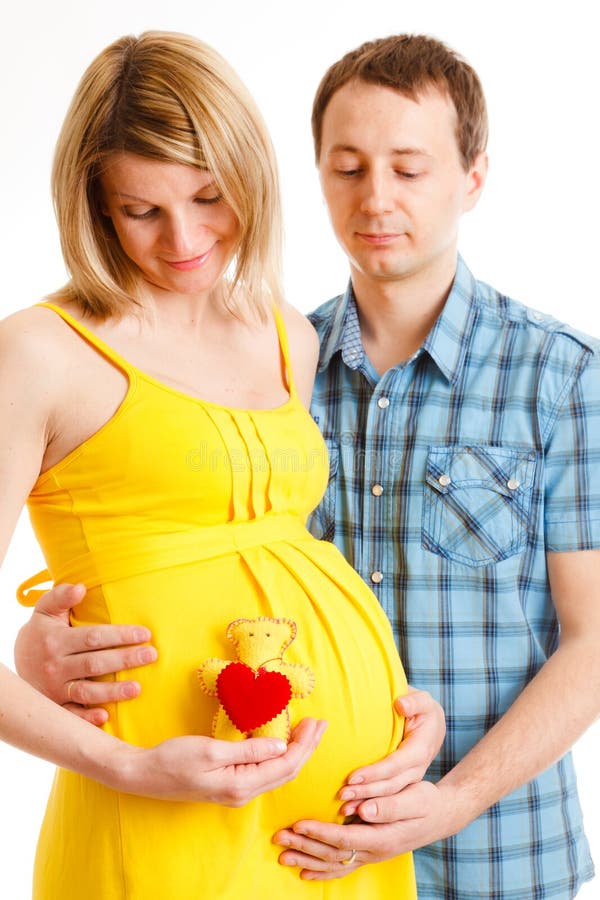 Happy Family Expecting Their Child Stock Image - Image of caucasian ...