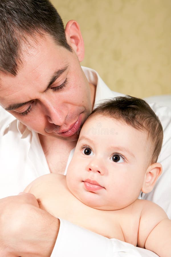 Happy Family, Father and Baby Stock Photo - Image of child, happiness ...