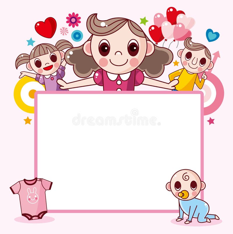 Happy family frame stock vector. Illustration of copyspace - 31064889