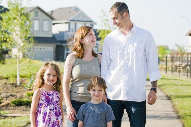 Happy family fun stock photo. Image of alley, mother - 29171006