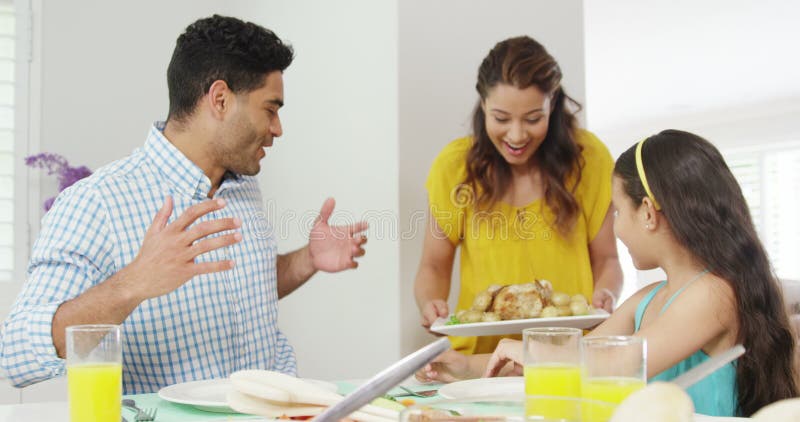 Happy Family Having Lunch Together Stock Video - Video of excitement ...