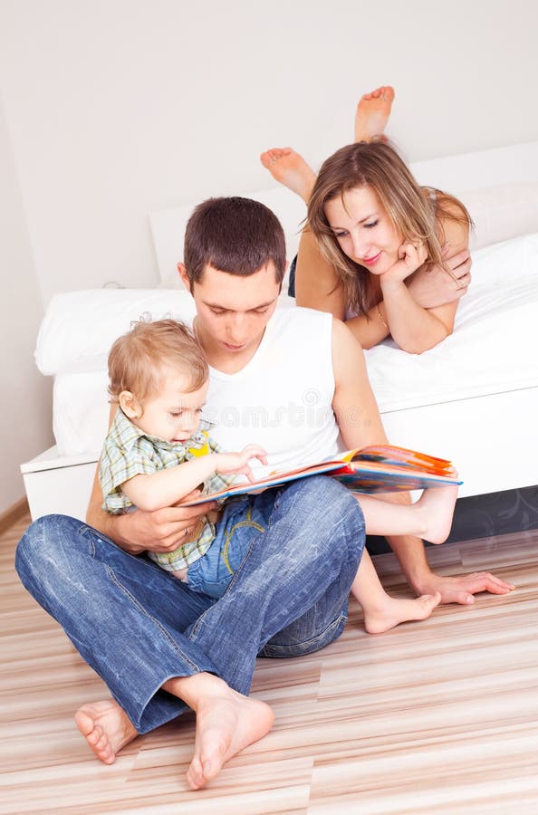 Happy family at home stock photo. Image of childhood - 17299582