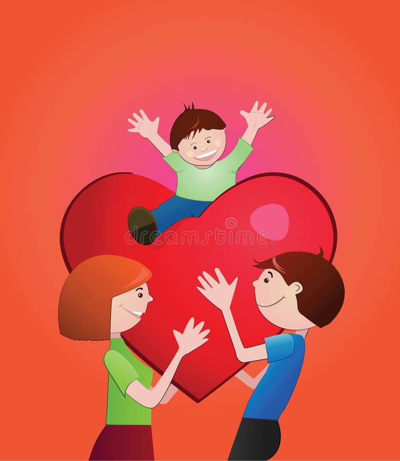 Cartoon family icon set stock vector. Illustration of happy - 19698666