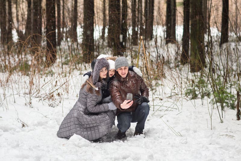 Happy family making self. stock image. Image of father - 63409429