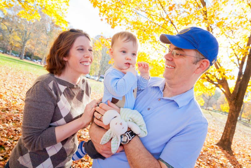 Happy Family Outside stock photo. Image of friends, beauty - 27732256