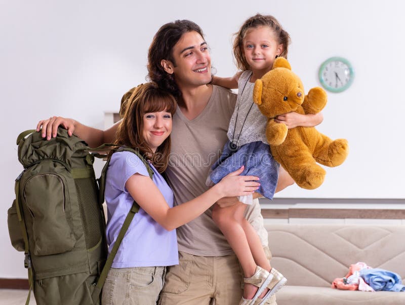 Happy Family Planning Vacation Trip Stock Photo - Image of sport ...