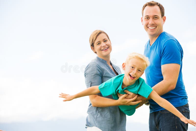 Happy Family Playing stock image. Image of four, parent - 45318277