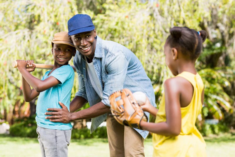 Happy Family Playing Together Stock Photo - Image of family, children ...