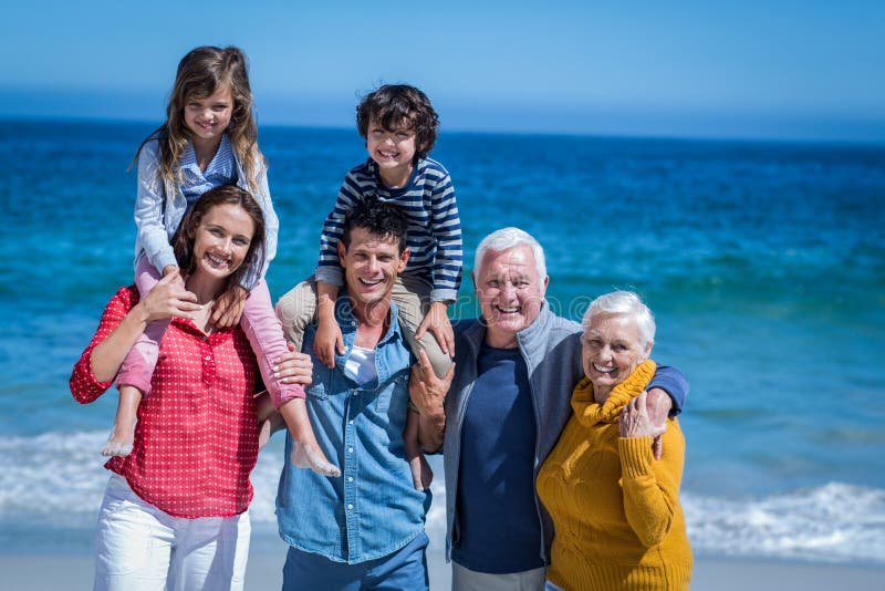Happy Family Posing Together Stock Photo - Image of father, love: 68298068