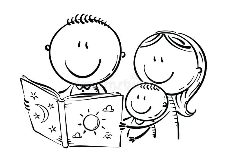 Children Reading a Book Together Stock Vector - Illustration of ... Children Reading a Book Together Stock Vector - Illustration of ...