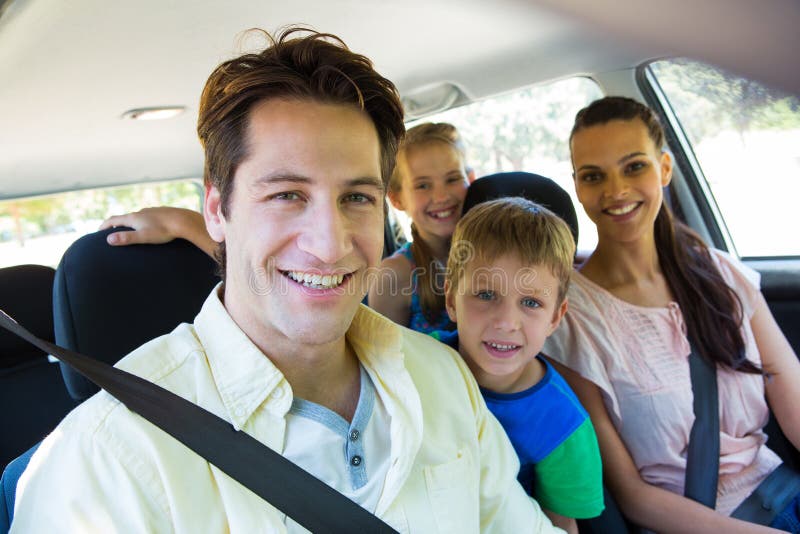 Happy Family on a Road Trip Stock Image - Image of adult, journey: 49900633
