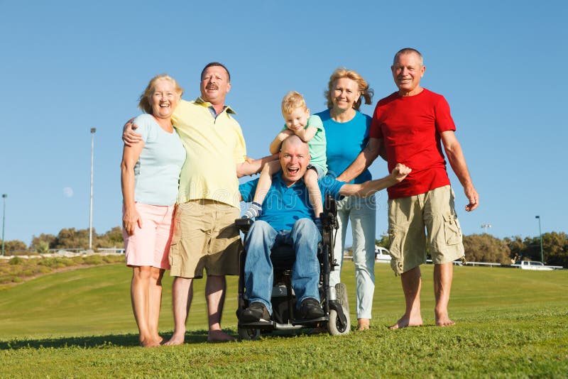 Happy Family Showing Unity. Stock Photo - Image of cheerful, family ...