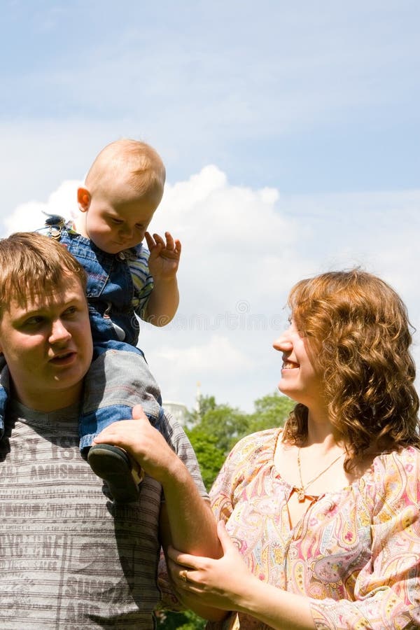 Happy family with son stock image. Image of person, smiling - 13512909