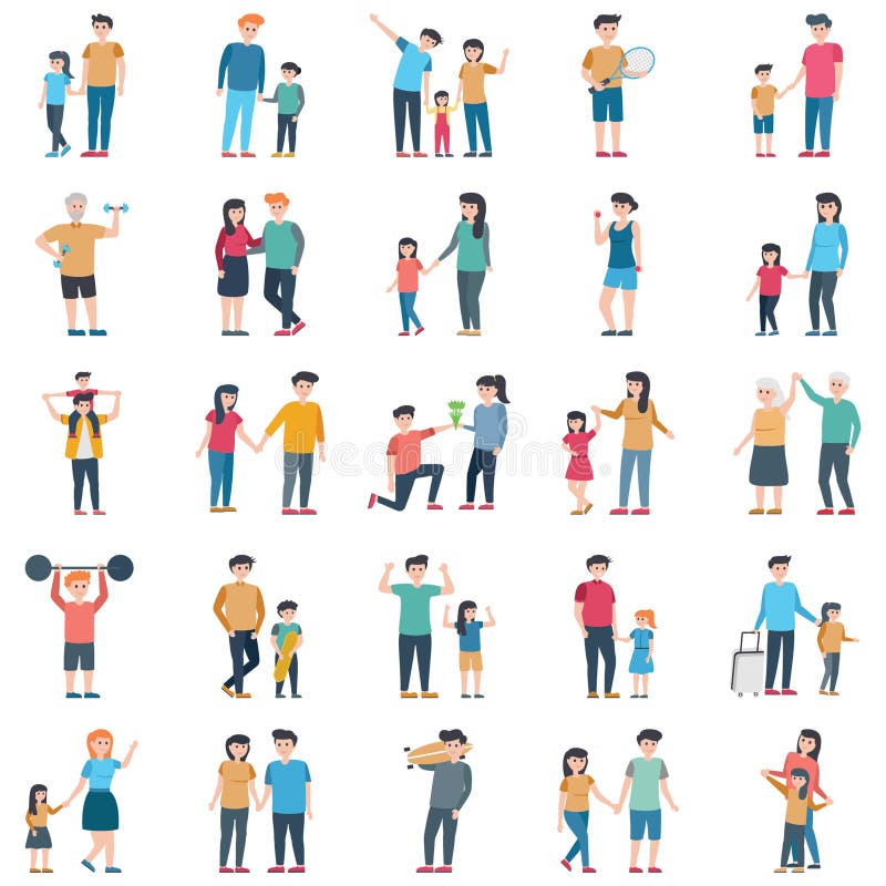 Happy Family Vector Illustration Pack Every Single Icon that Can Be ...