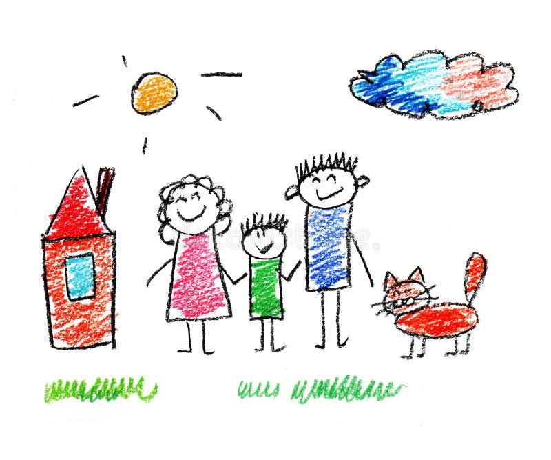 Happy family stock illustration. Illustration of family - 52516574