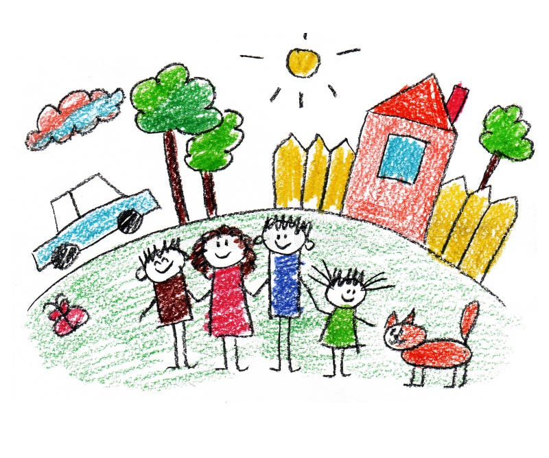 Happy family stock illustration. Illustration of happy - 52517112