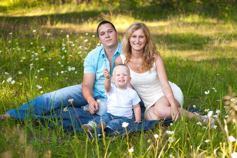 Happy family stock photo. Image of parent, life, nature - 33022698