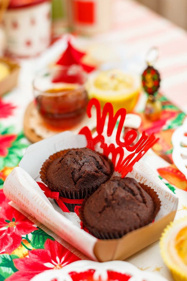 A Happy Fancy Christmas Delicious Party Stock Photo - Image of food ...