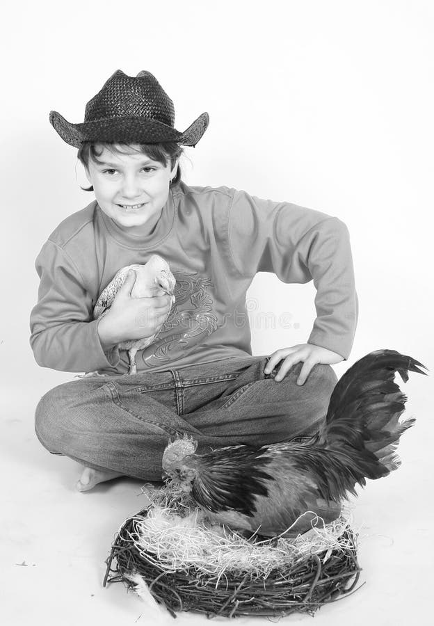 Happy farm kid stock photo. Image of nature, rural, animals - 2102588