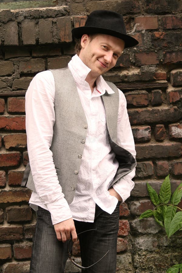 Happy fashion man stock photo. Image of fashion, clothing - 9719792