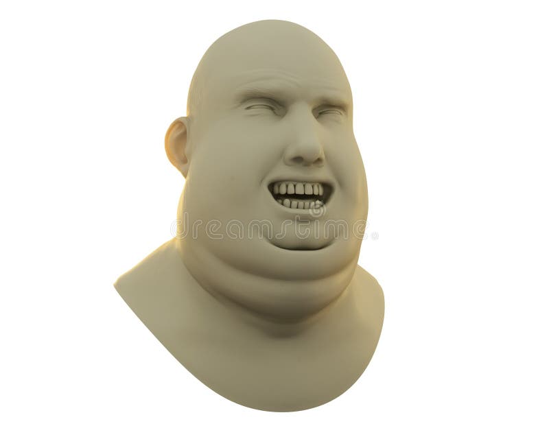 Happy fat man stock illustration. Illustration of teeth - 20279272