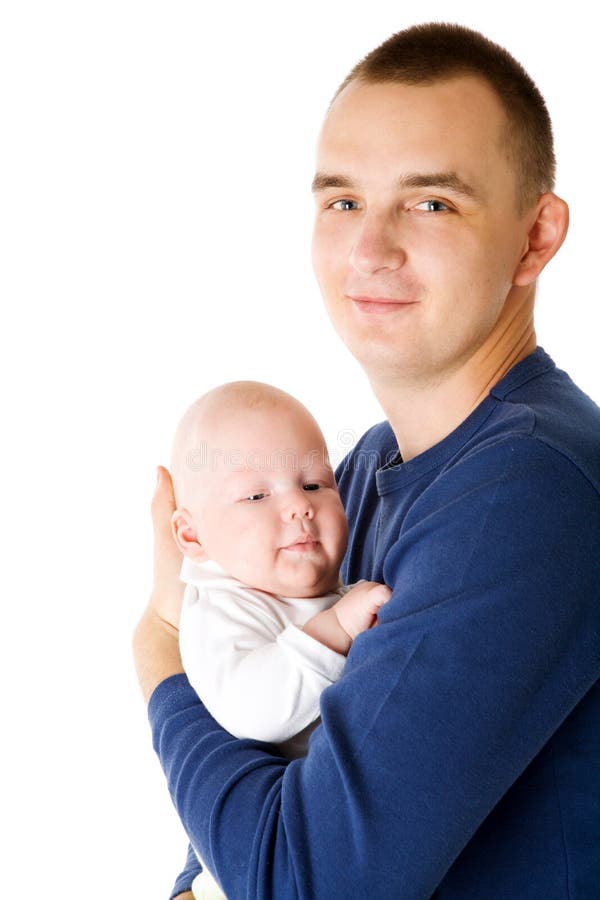 Happy Father stock photo. Image of blue, tenderness, smiling - 17524104
