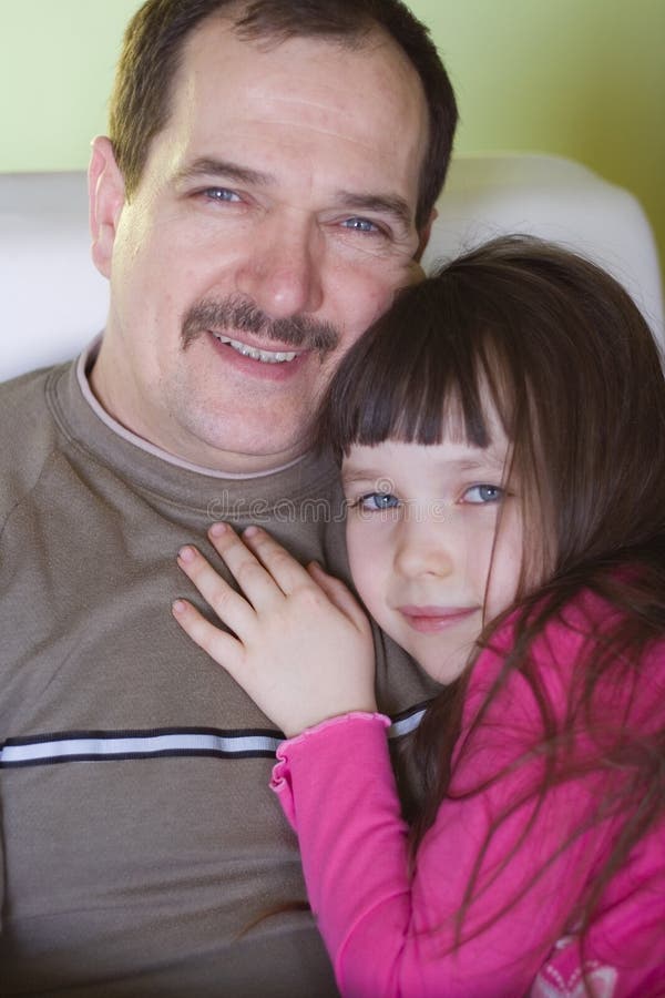 Father and dother stock photo. Image of happy, girl, blue - 803138