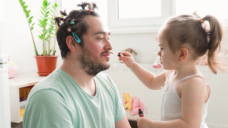 Daddy Daycare a Bearded Dad and His Child Share a Funny Moment Doing ...