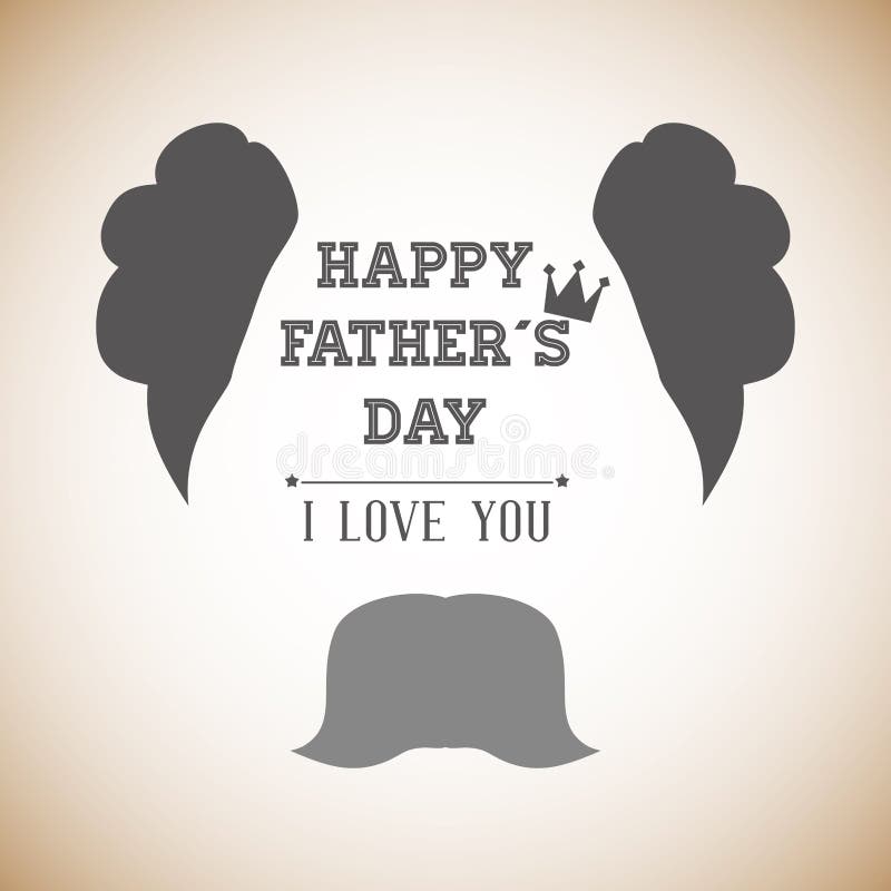 Happy father day card icon stock illustration. Illustration of card ...