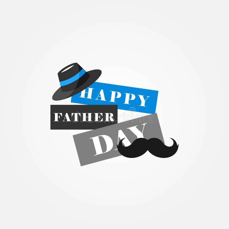 Happy Father Day Vector Design Illustration for Celebrate Moment Stock ...