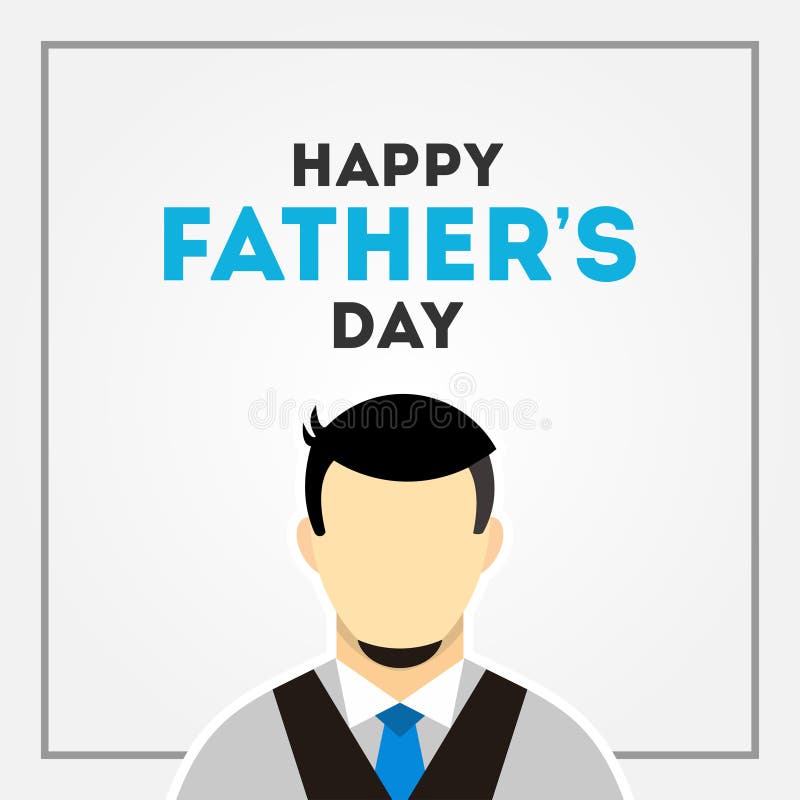 Happy Father Day Vector Design Illustration for Celebrate Moment Stock ...