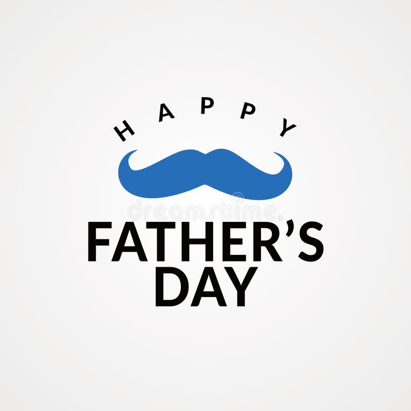 Happy Father’s Day Calligraphy Greeting Card. Vector Illustration ...