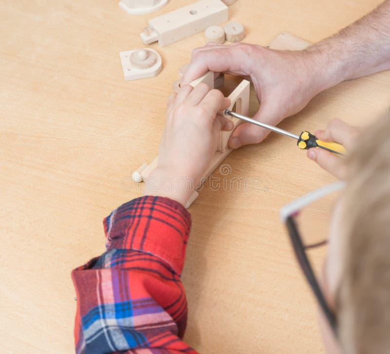 Happy Father S Day and Childhood Concept. Close-up of a Father and a ...