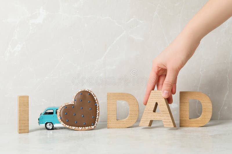 Happy Father S Day, Composition for Father S Day Stock Photo - Image of ...