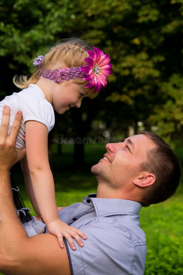 Happy Father Tossed Up Daughter Stock Photos - Free & Royalty-Free ...