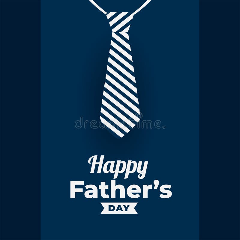 Happy Fathers Day Card Design In Flat Style Stock Illustration Illustration Of Design