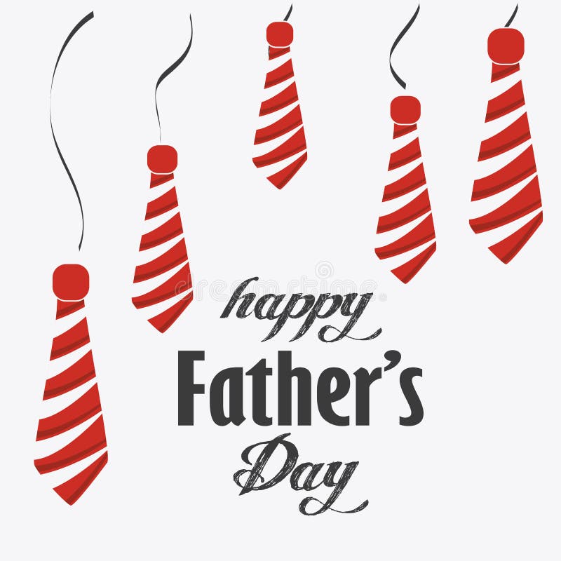 Happy Fathers Day Card Design Stock Vector Illustration Of Cute Message 61576601