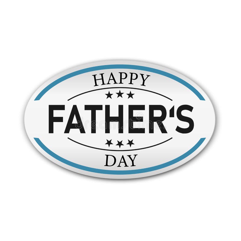 Happy Fathers Day Greeting Banner Badge Label Stock Vector ...