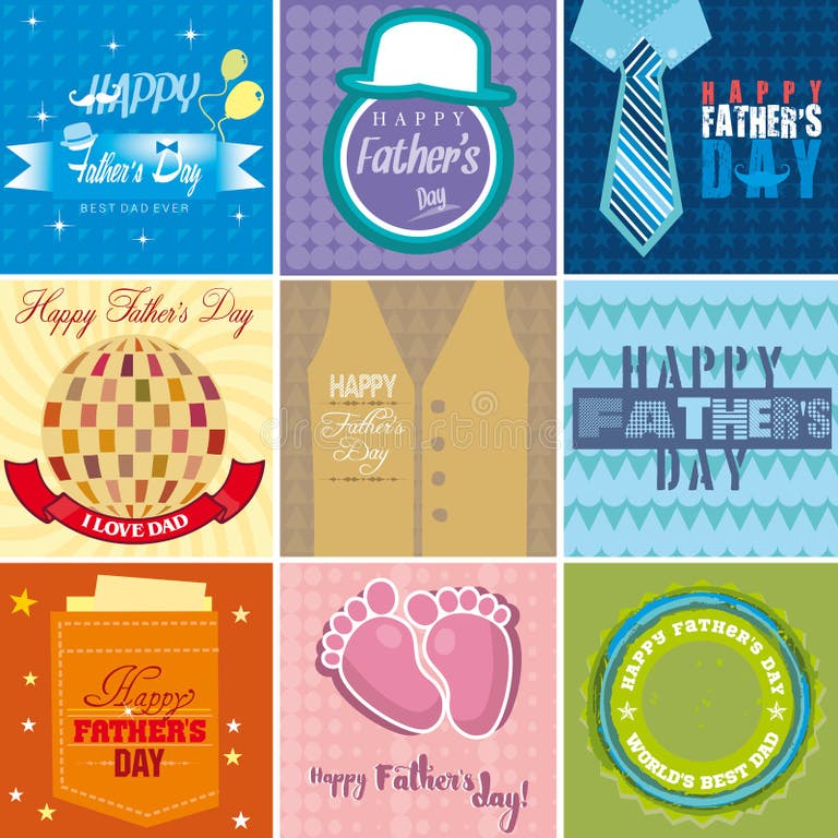 Happy Fathers day stock illustration. Illustration of father - 70898490