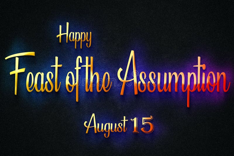 The Feast of the Assumption of the Blessed Virgin Mary, Cute Cartoon ...