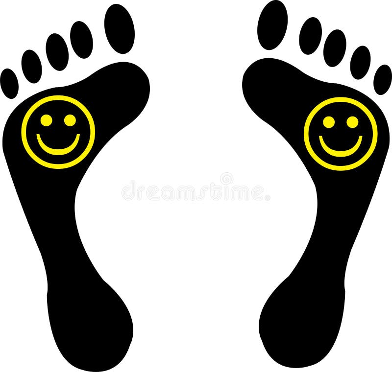 Happy feet stock vector. Illustration of graphic, happy - 9743426