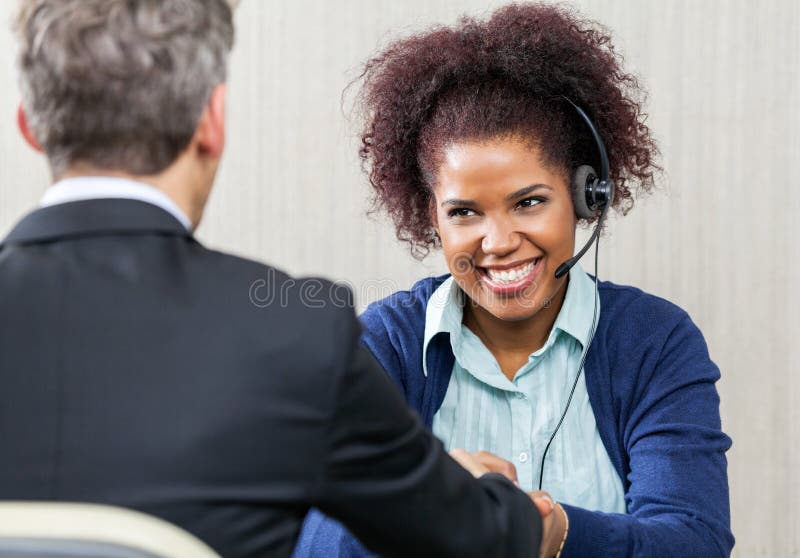 Customer Service Executives Working Stock Photo - Image of corporate ...