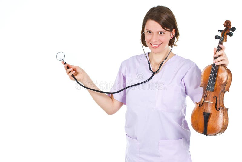 Female Doctor with a Tennis Racket Stock Image - Image of surgery ...