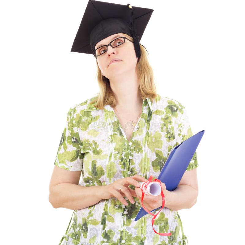 Happy female graduate stock image. Image of academic - 30787545
