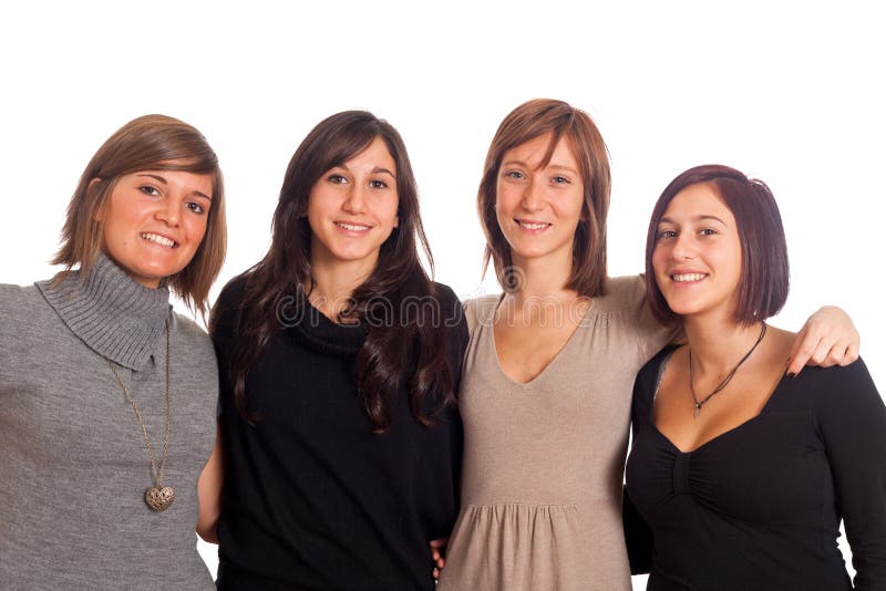 Happy Female Group stock photo. Image of people, portrait - 17454816