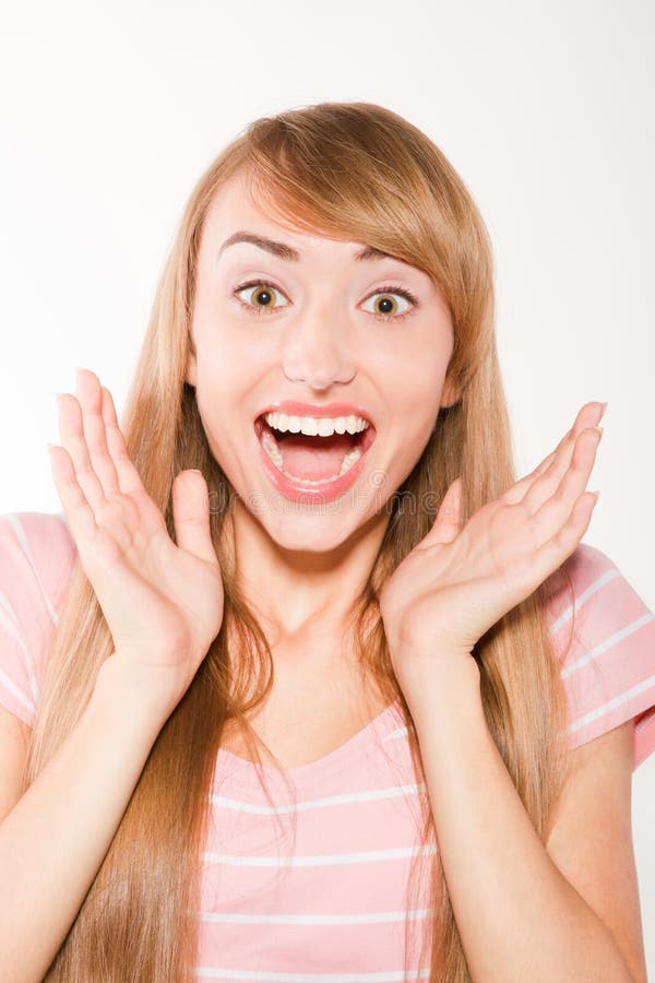 Happy female smiling stock photo. Image of looking, lovely - 26493244