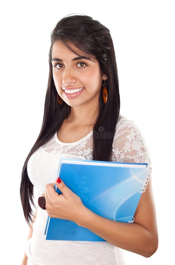 Beautiful female students stock photo. Image of notebook - 27543386